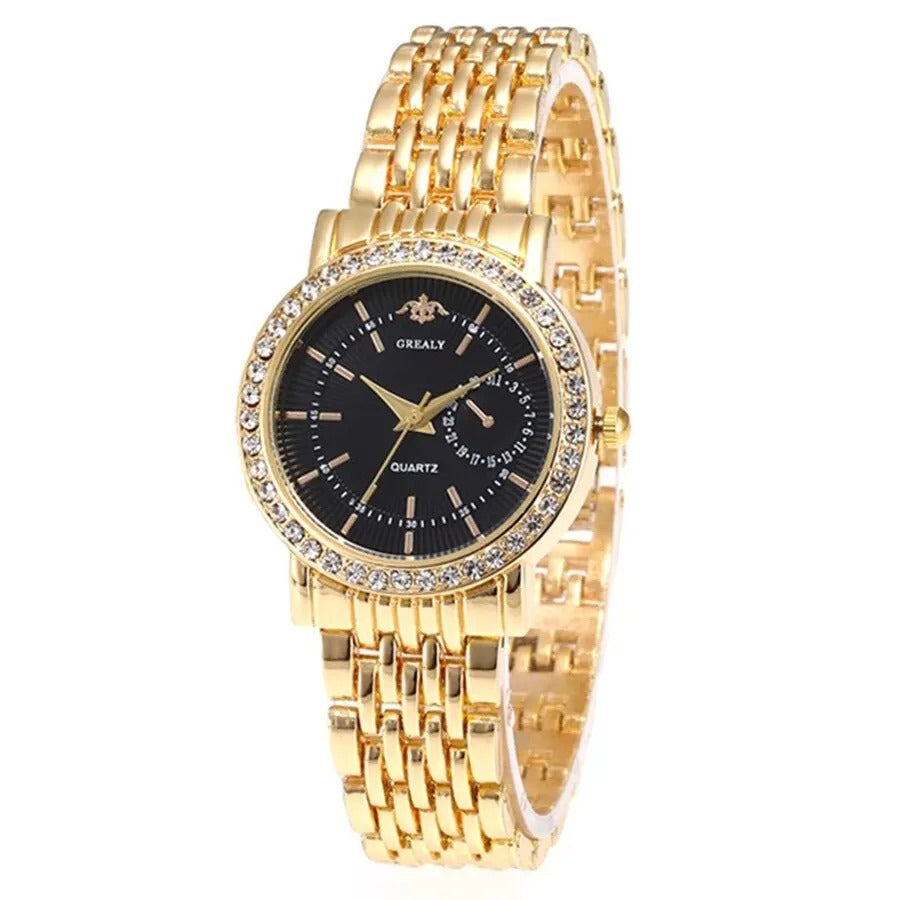 Reloj Grealy Brillos Dorado – Relojes JOOL